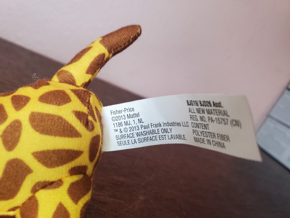 Julius Jr Clancy 6" Giraffe 2013 Paul Frank Stuffed Plush Nick Jr NEW ...