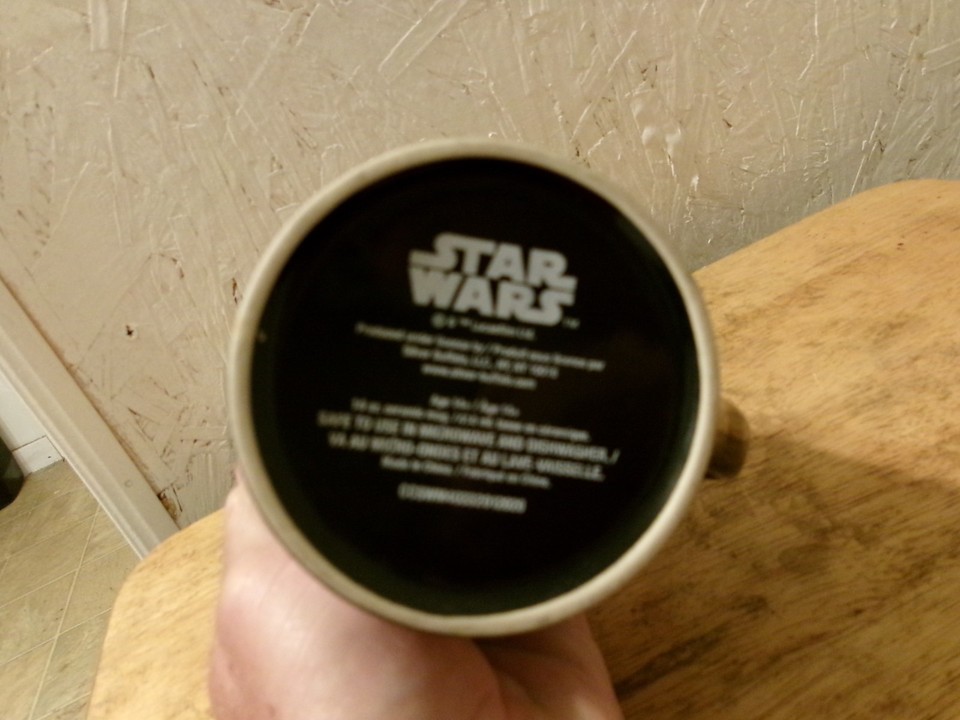 Star Wars Mandalorian Grogu Baby Yoda The Child 14 oz Black, Coffee Tea ...