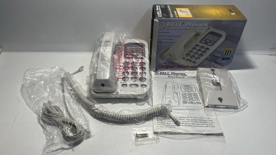 Northwestern Bell 77340 White Designer Telephone with Caller ID New ...