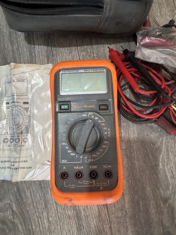 Snap-On EEDM503A Automotive Digital Multimeter Blue Point | eBay