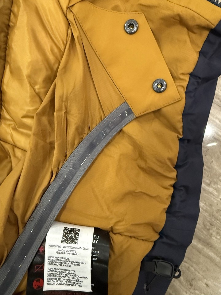 Arc'teryx Men's Macai Down Jacket Large Color Two Tone Blue/Tan | eBay