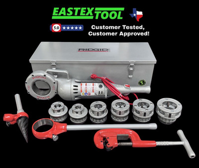 RIDGID 700 WITH 12R PVC 1/2''-2'' DIE SET , REAMER, & CUTTER IN METAL ...