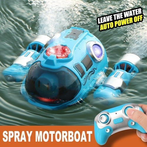Remote Control Motorboat with Spray Light - Waterproof - Double ...