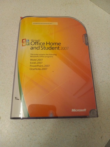 Microsoft Office 2007 Home & Student Genuine Disc With Product Key w ...