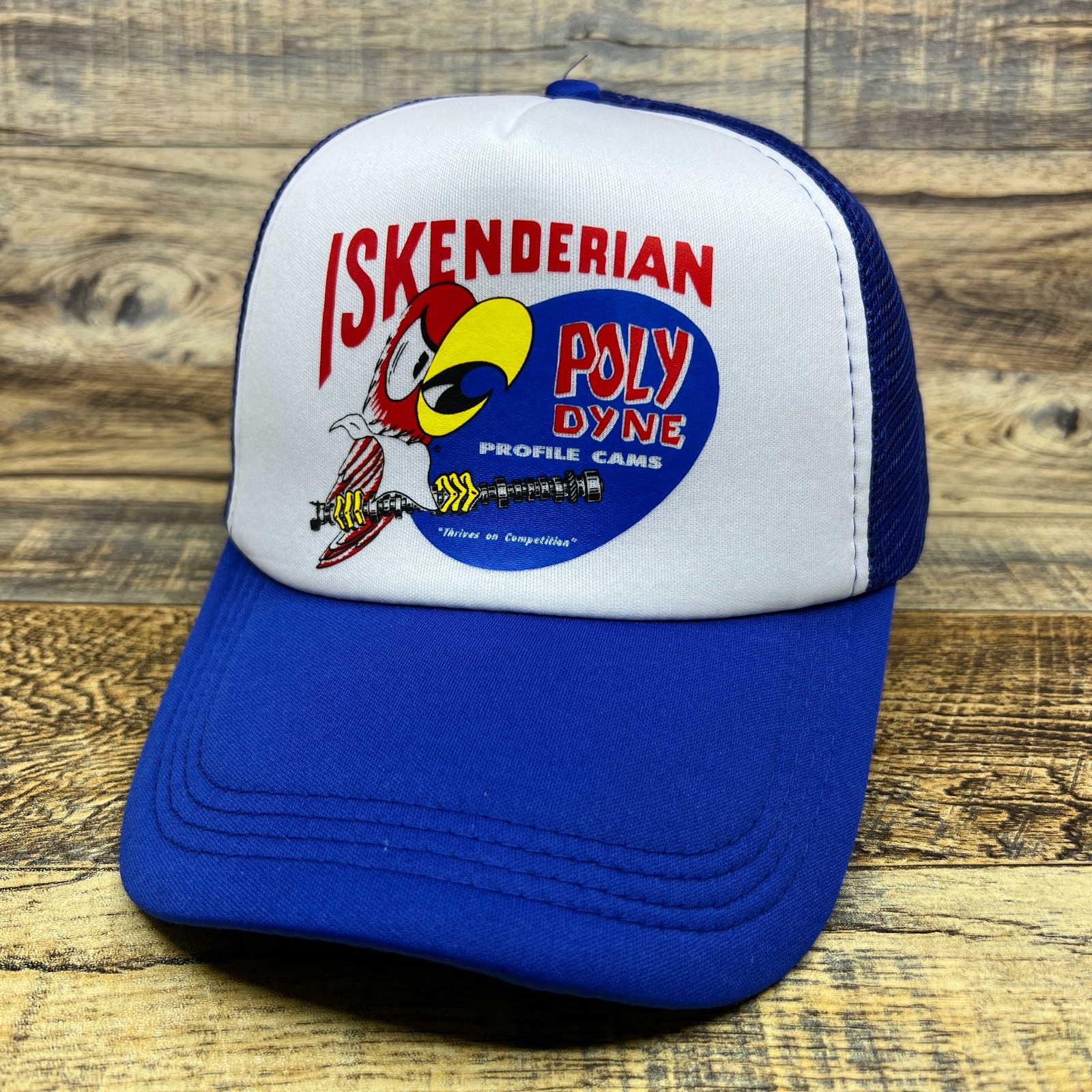 Iskenderian Racing Cams Mens Trucker Hat Blue Snapback ISKY Vintage ...