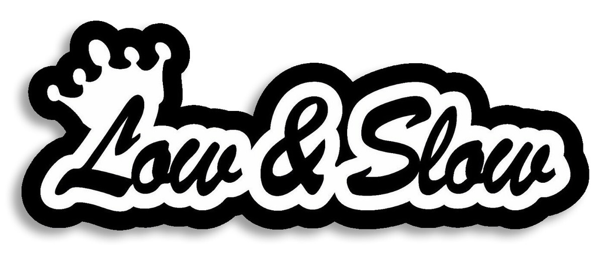 Low N Slow Logo DSYCAR 1Pcs Stancenation LOW'N SLOW Wasserdichte Auto
