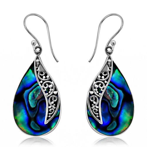 Abalone Shell Drop Dangle Earrings for Women 925 Sterling Silver Gifts ...