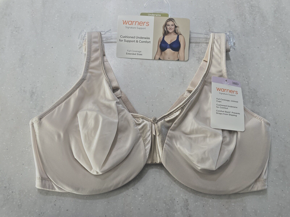 Warners SIGNATURE SUPPORT BRA cushioned underwire stretch 35002A BRAND ...