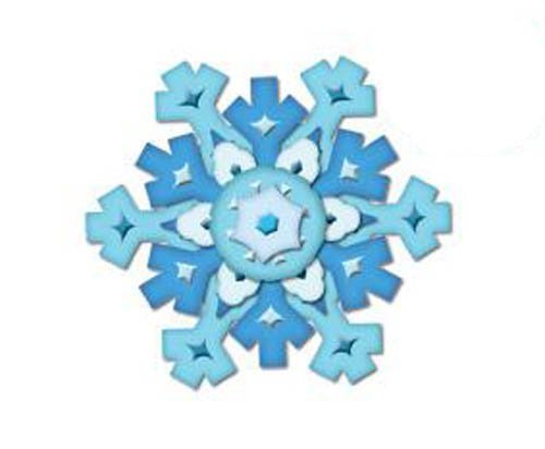 Spellbinders S4-223 Create Snowflake Die Cut Emboss Universal Tool 5p ...