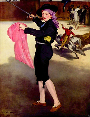 Oil painting Edouard Manet - Mlle. Victorine in the Costume of a ...