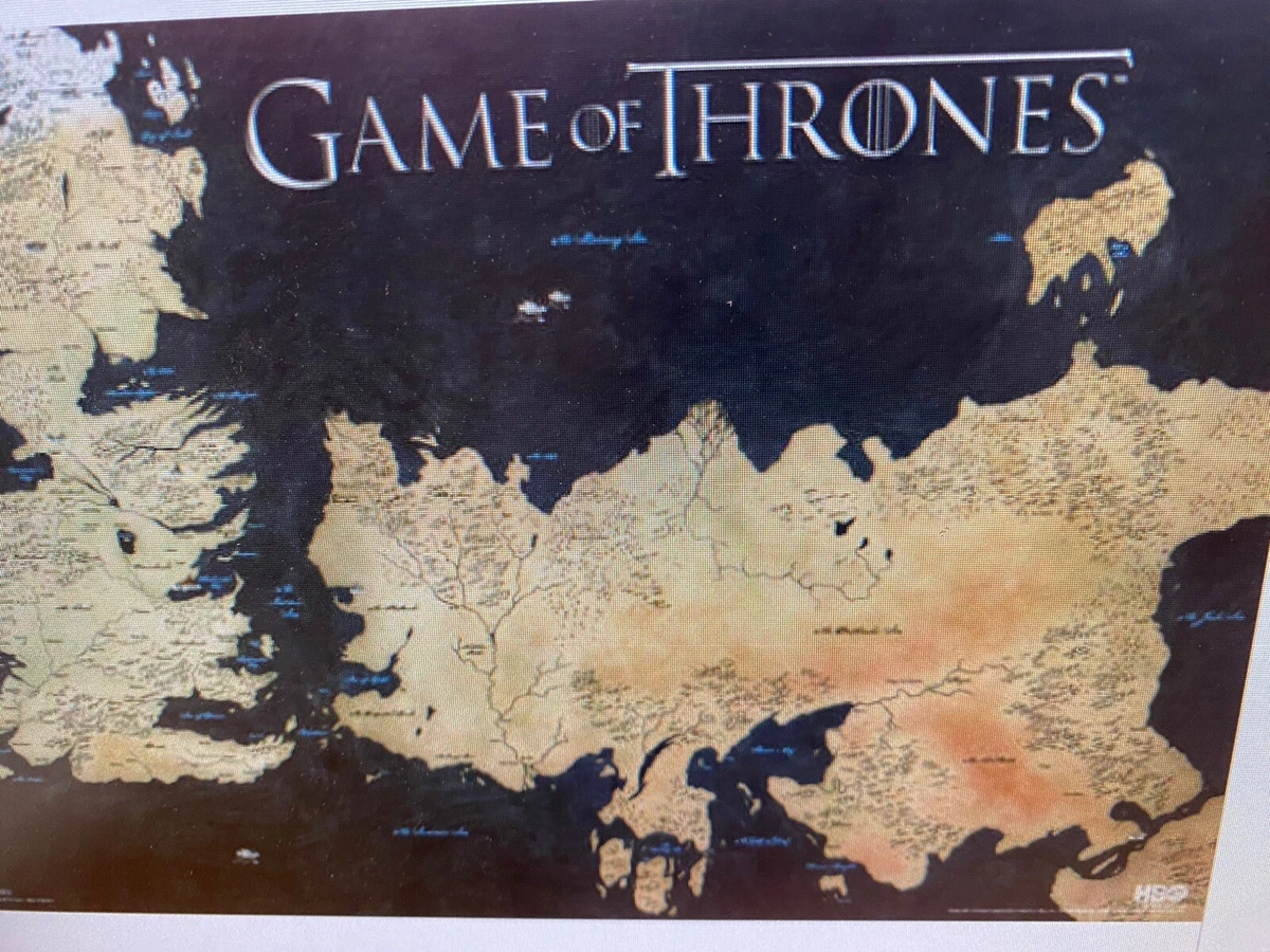 G-O-T Westeros and Essos Map Poster - 11x17 inches Algeria🍞 Teste a ...