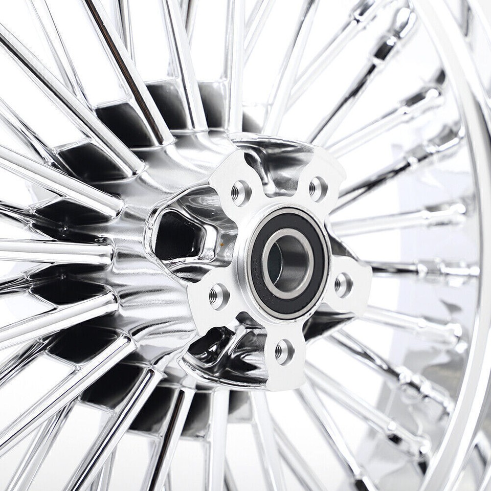 16" Fat Spoke Wheels 16x3.5 Rims Set for Harley Softail Heritage Fatboy ...