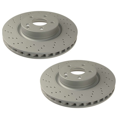 For Mercedes W204 W212 W207 w/ Sport Package Pair Set 2 Front Disc ...