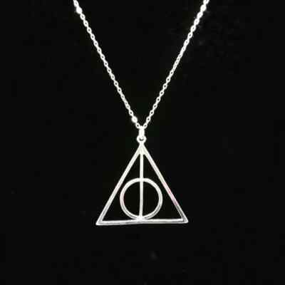 Deathly Hallows Necklace gedden's token of love Silver Necklace | eBay