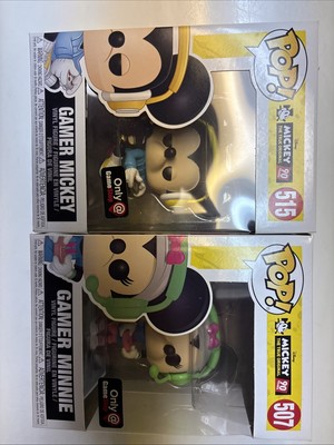 Funko Pop! #507 / 515: Gamer Minnie and Gamer Mickey - Gamestop ...