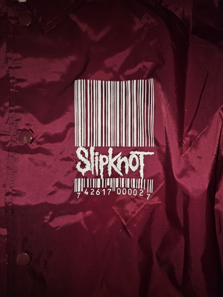 SLIPKNOT RARE NOS NWOT TAGS 3XL WINDBREAKER,korn,deftones,marilyn ...