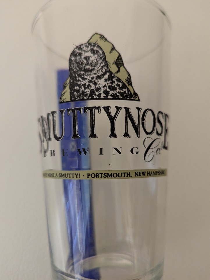 Smuttynose Brewing Company Beer Pint Glass "Make Mine A Smutty ...