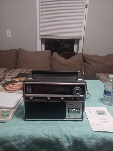 Vintage Working Sears Multiband Portable Radio Model 266. 25300700 With ...