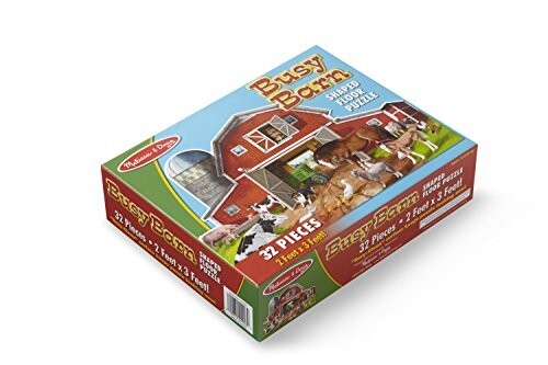 Busy Barn Shaped Jumbo Jigsaw Floor Puzzle (32 pcs, 2 x 3 feet ...