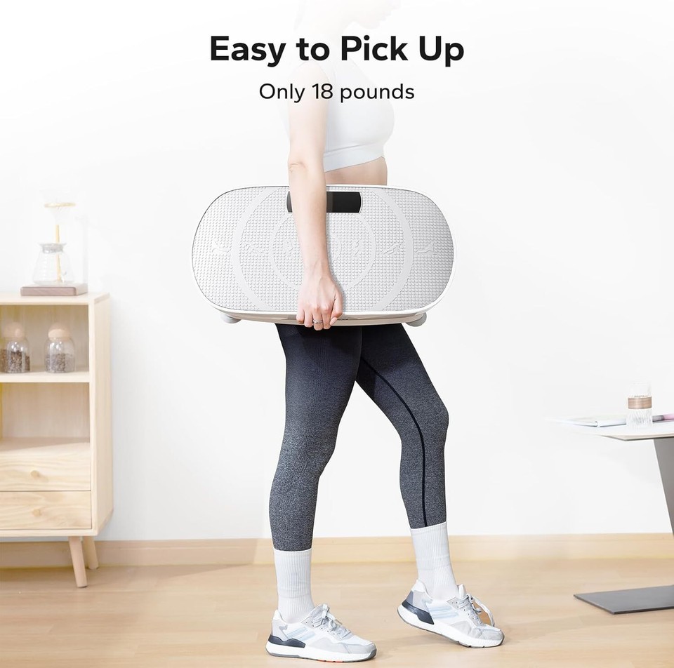 MERACH Vibration Plate Power Fitness Platform Whole Body Workout Speed ...