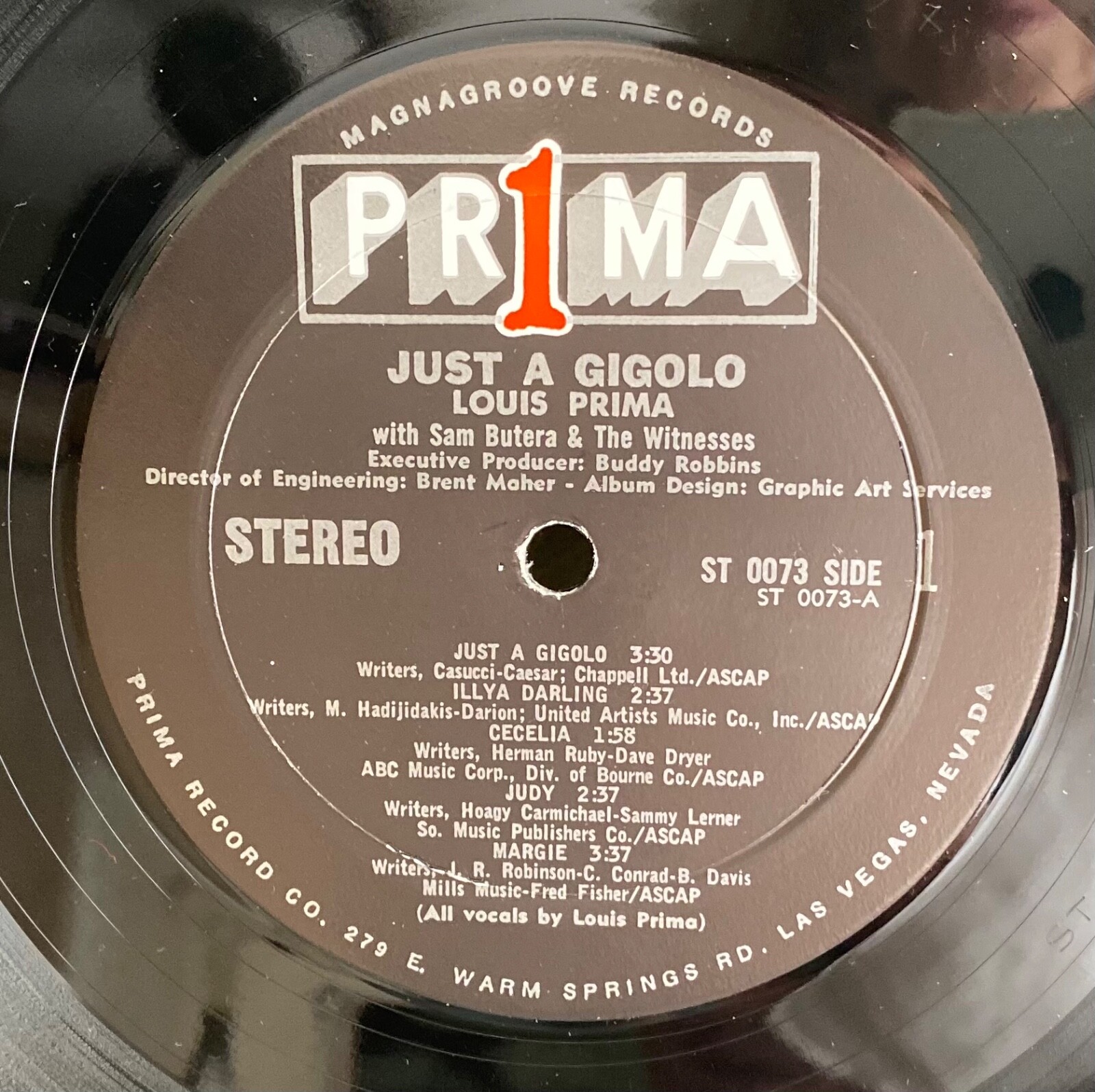 LOUIS PRIMA JUST A GIGOLO ORIG PRIMA MAGNAGROOVE RECORDS NM SIGNED | eBay