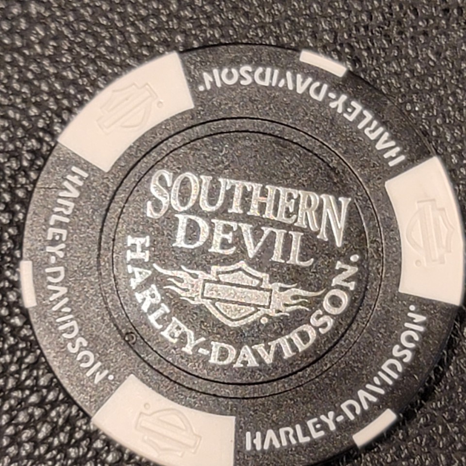 SOUTHERN DEVIL HD ~ GEORGIA (Black/White) Harley Davidson Poker Chip | eBay