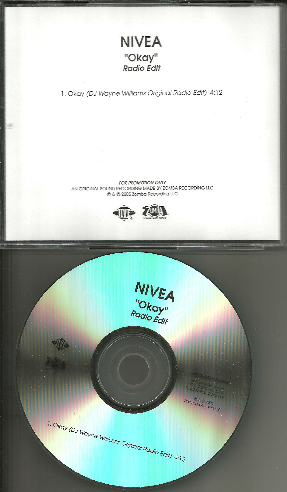 NIVEA Okay w/ RARE RADIO EDIT MIX TST PRESS PROMO DJ CD Single 2005 USA ...