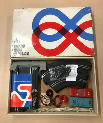 Vintage American Racing Stock Cars and Track 1970's 1/32 Slot Car Road ...