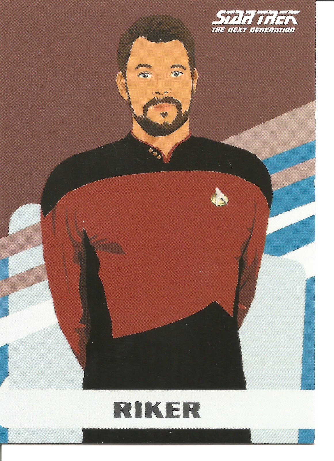 Star Trek Next Generation Portfolio Prints Series 2 Riker Gallery Card ...