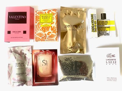 Joblot 8High End Designer Perfume Women VALENTINO,JIMMY CHOO,LACOSTE ...
