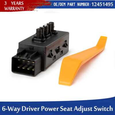 6-Way Driver Power Seat Adjust Switch 12451495 for Chevrolet GMC ...