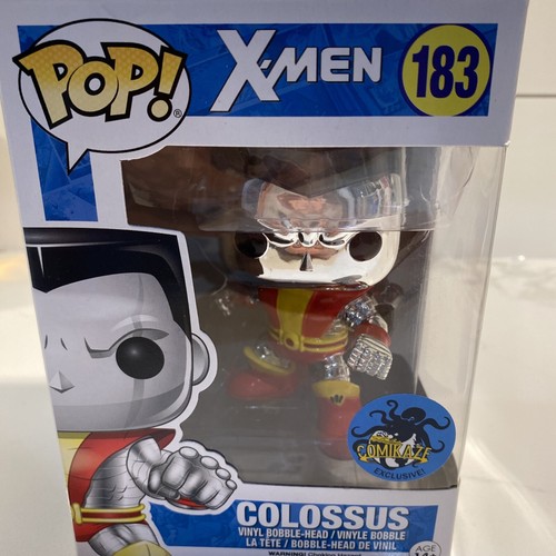 Funko Pop X-Men Metallic Chrome Colossus #183 (2016 Comikaze Exclusive ...
