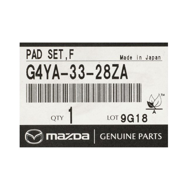 Mazda OEM Genuine G4YA3328ZA Brake Pads Set G4ya-33-28za for sale ...