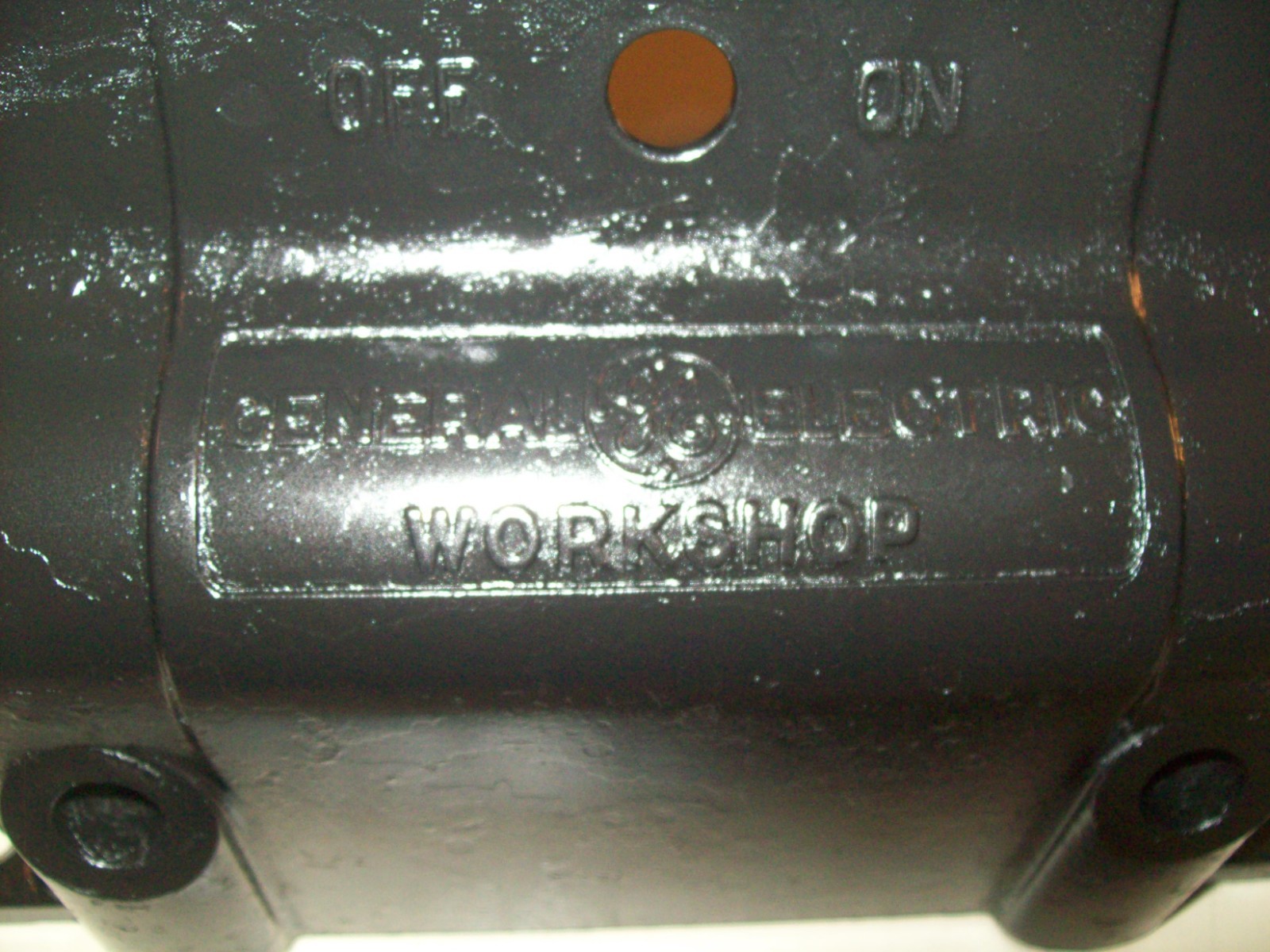 Alloy Headstock Motor Base Vintage 9" X 30" General Electric Workshop ...