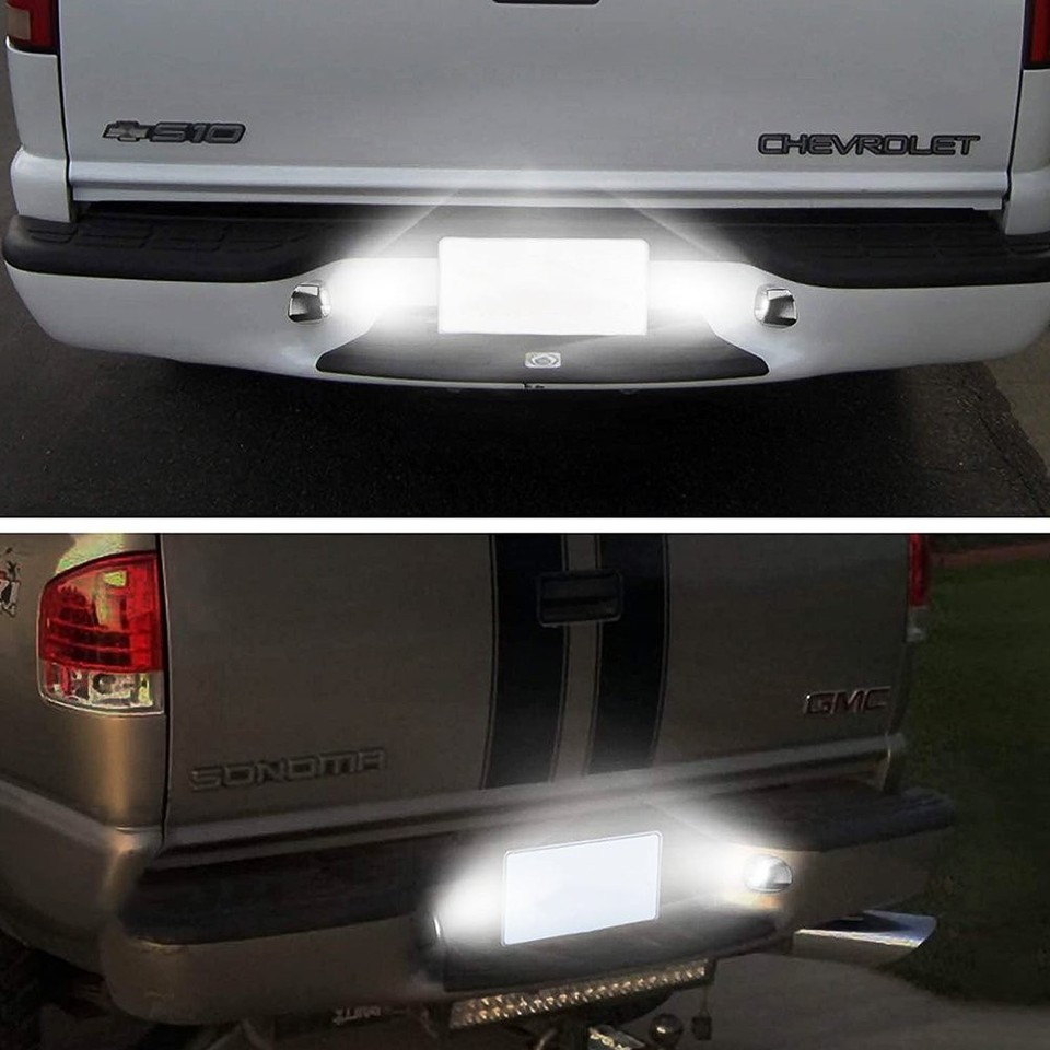Black-Style License Plate Light Rear Bumper Tag Lamp For Chevy S10 GMC ...