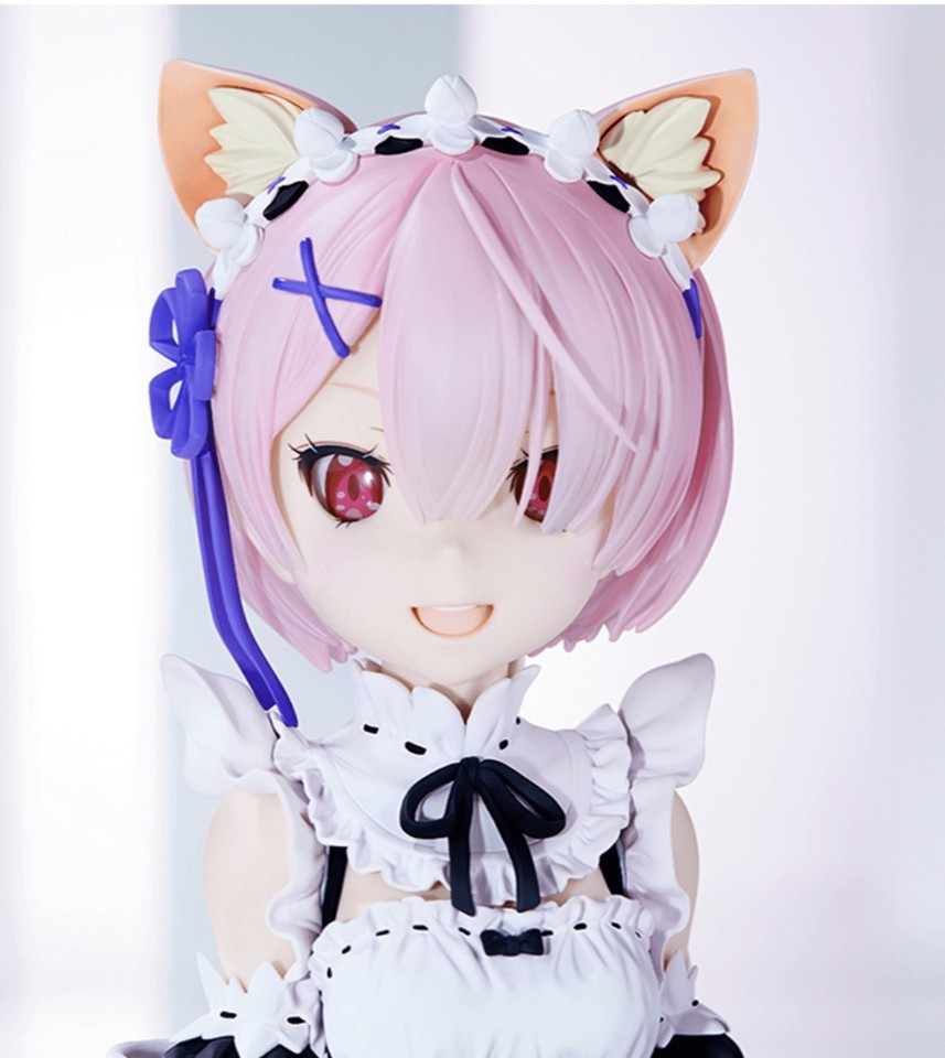 Re Zero figure Ram Art Scale Cat ear ver ichiban kuji prize LP bandai ...