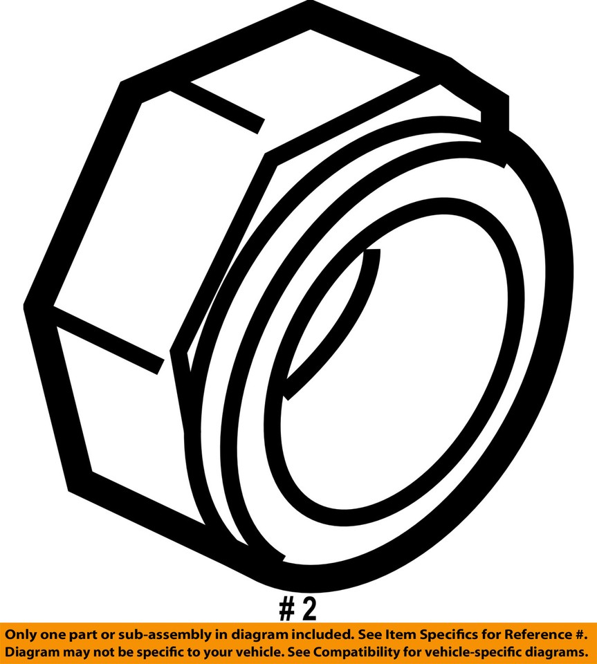 GM OEM Brake-Rear-Lock Nut 94515438 | eBay