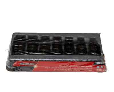 Snap-on 7pc 3/8" dr 207RIPFM 6pt Metric Low Profile Swivel Impact ...