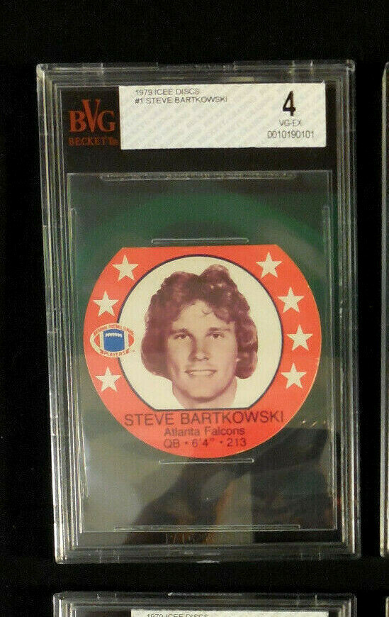 1979 RARE ICEE MSA card BVG 4 Steve Bartkowski Atlanta Falcons HIGHEST ...