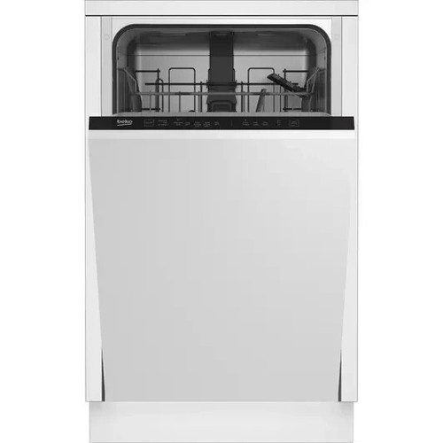 Beko DIS15020 Fully Integrated Dishwasher Slimline 45cm 10 Place Black ...