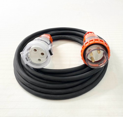 32 Amp 2m Extension Lead, Single Phase, 3 pin, 415V 32A Heavy Duty ...