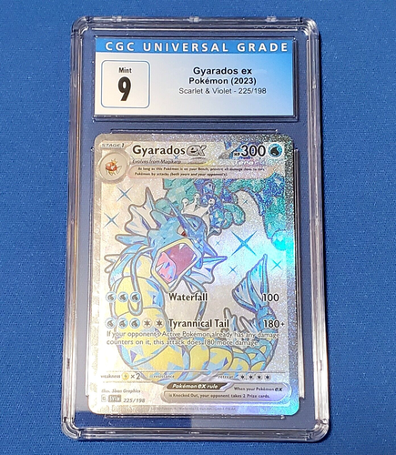 Pokemon Scarlet Violet 225/198 GYARADOS EX Secret Ultra Rare CGC Graded ...