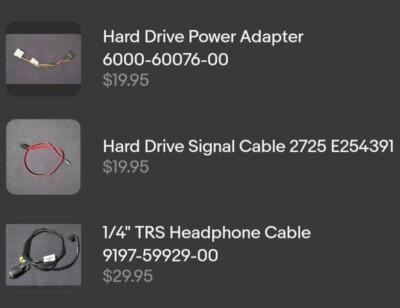 Avid Digidesign SC48 Cable ***USED PARTS*** Ethernet PSU USB VGA DVI ...