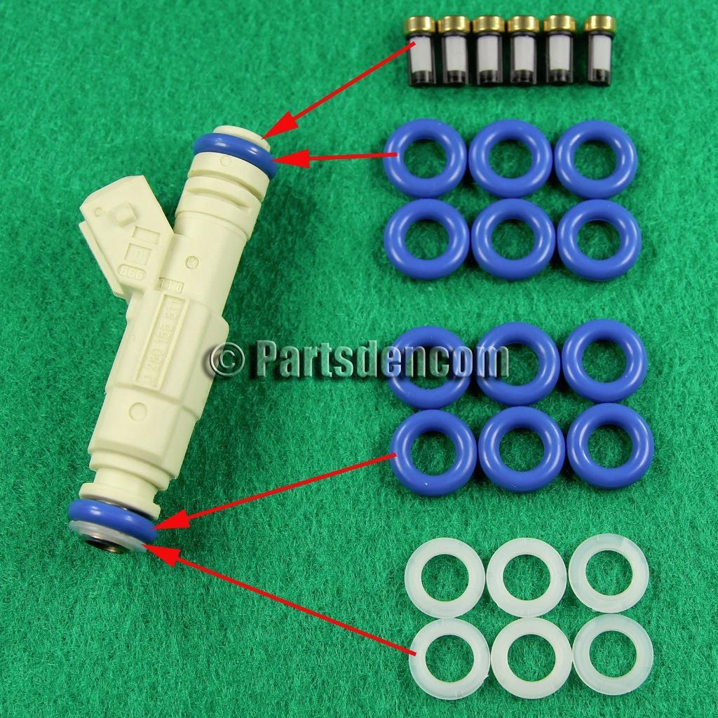 FUEL INJECTOR SERVICE KIT FITS HOLDEN COMMODORE VX 3.8L V6 2000-2002 ...