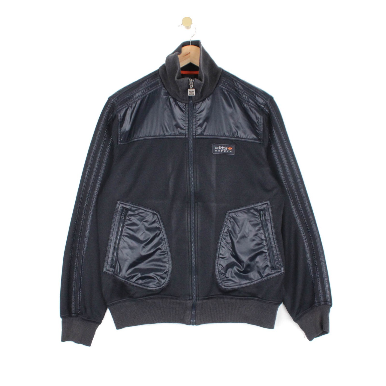 Adidas Safety Track Jacket Retro Style Nylon Panel Fu… - Gem