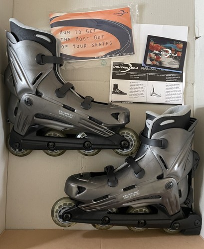 Vintage Rollerblade Viable HWY 7 Inline Roller Skates Gray 90s Mens ...
