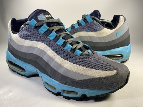 Nike Air Max 95 No Sew Gamme Blue Grey Black 2013 Rare Mens Size 10 ...