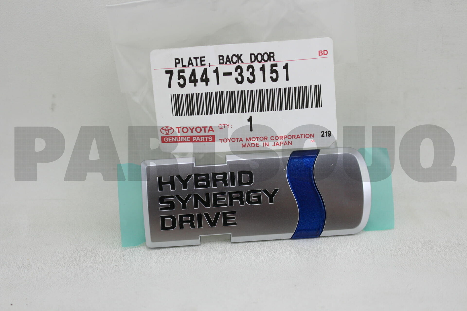 7544133151 Genuine Toyota PLATE, BACK DOOR NAME 75441-33151 | eBay
