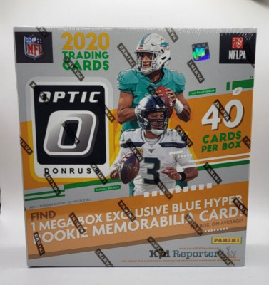 2020 Panini Donruss Optic Football Mega Box (Blue Hyper Parallels) | eBay