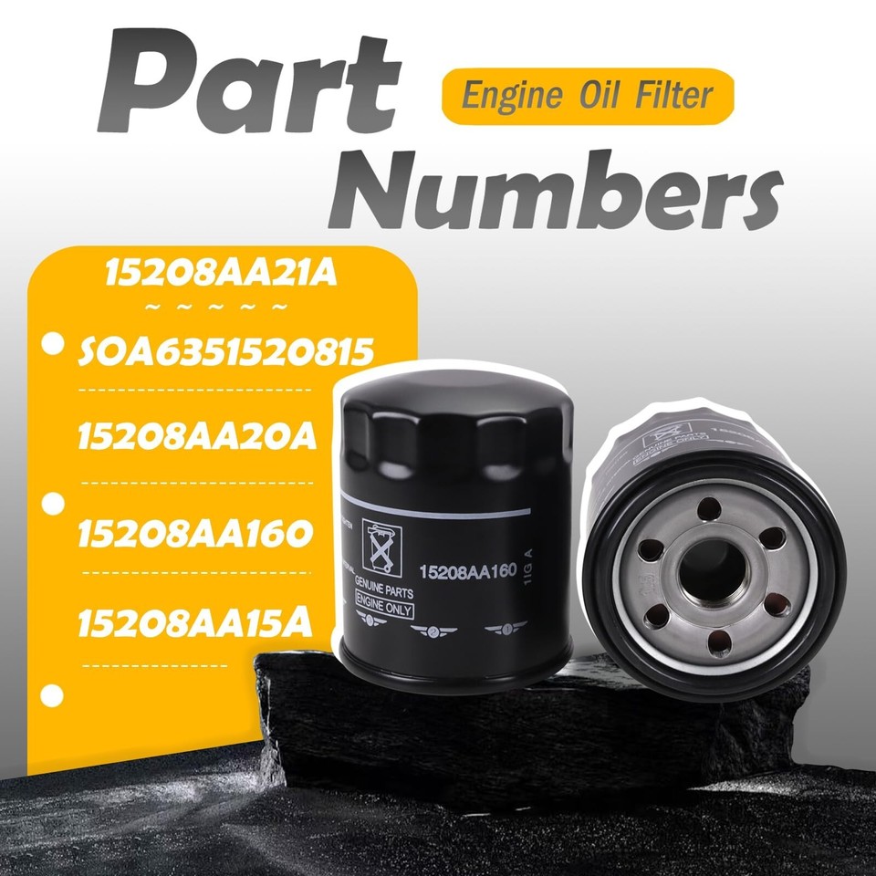 New Engine Oil Filter 10 PACK 15208AA160 for Subaru Impreza Legacy ...